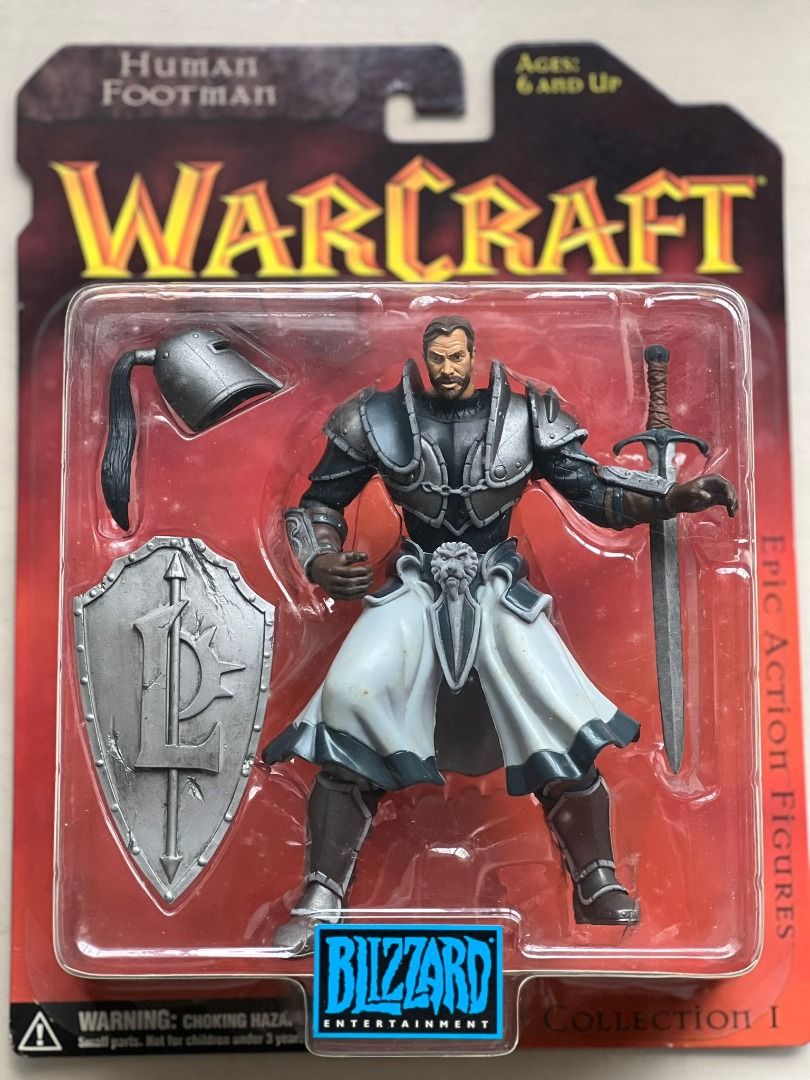 Warcraft Human Footman Action Figure Blizzard Entertainment 1998 ...
