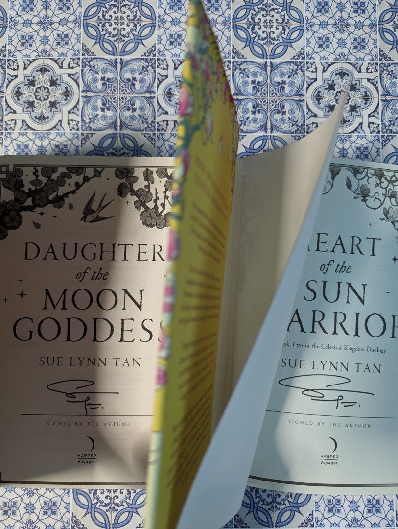 Waterstones Signed Daughter of the Moon Goddess & Heart of the Sun Warrior by Sue Lynn Tan ...