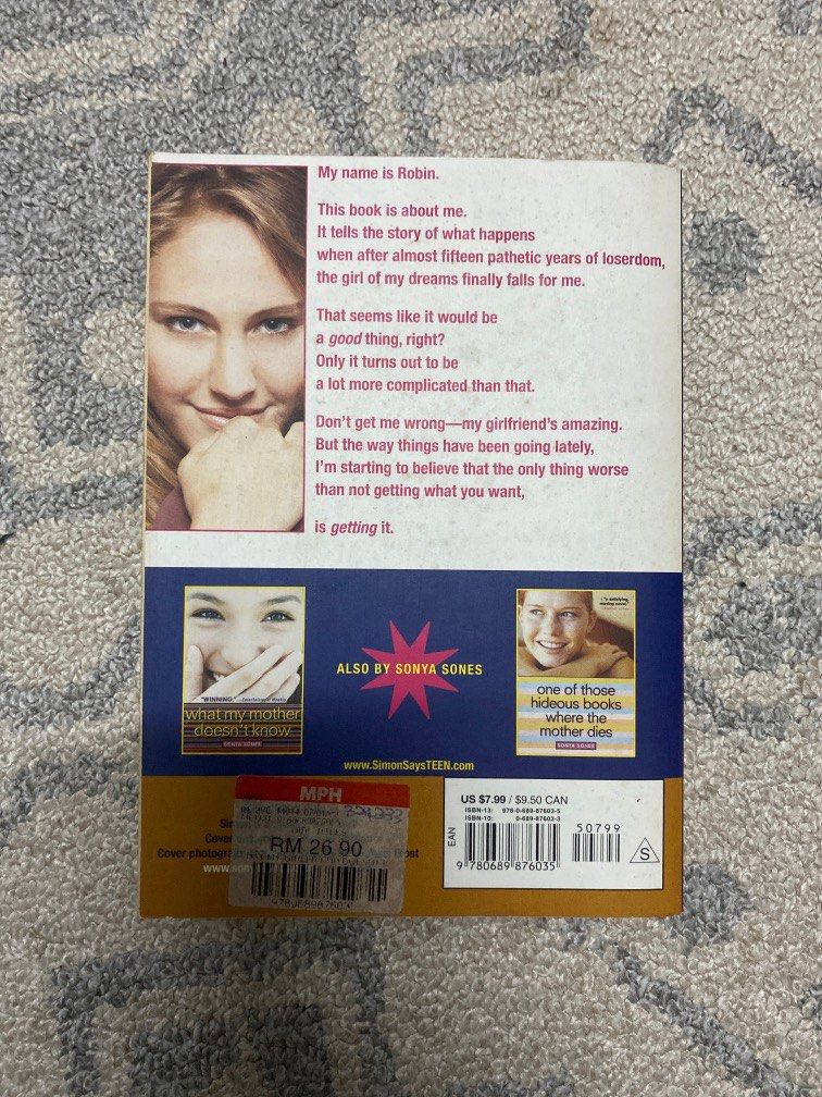 What My Girlfriend Doesn’t Know by Sonya Sones, Hobbies & Toys, Books ...