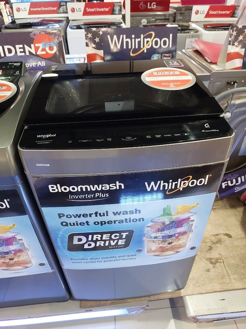 Whirlpool top load fully automatic washing direct drive inverter, TV ...