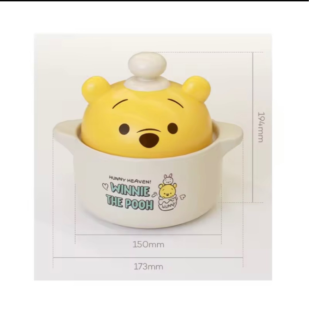 Winnie the Pooh Ceramic Earthen Pot 1L, Furniture & Home Living ...
