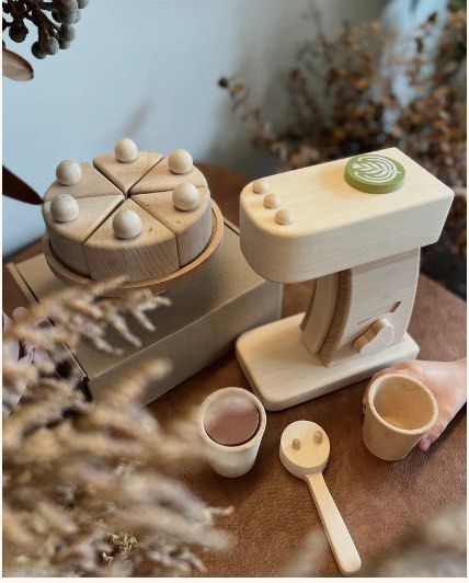 Wooden Toy Coffee Maker, Babies & Kids, Infant Playtime on Carousell