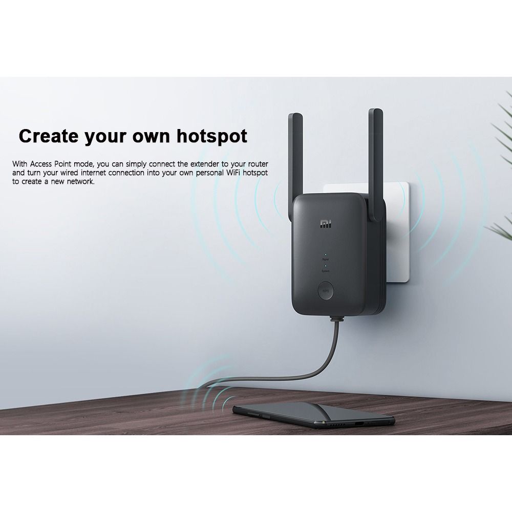 Xiaomi Mi Wifi Range Extender Ac Extend Dual Band Wifi Throughout Your Home Mbps Mbps