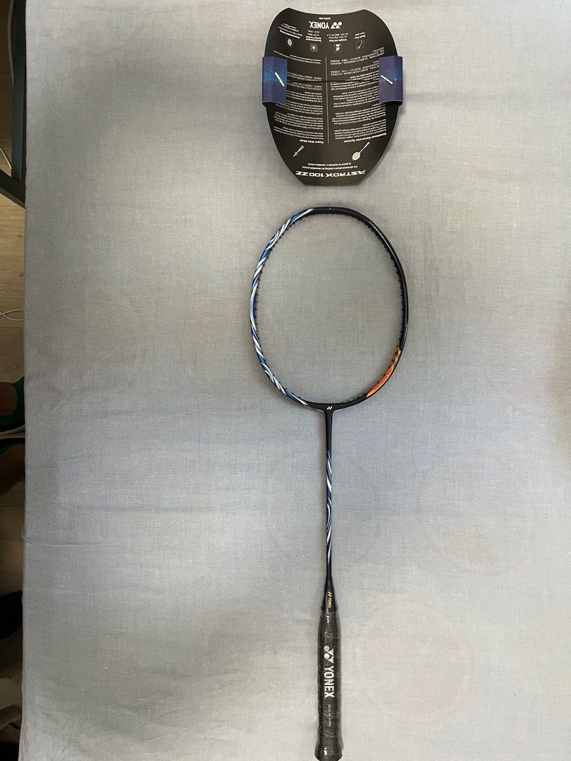 Yonex Astrox 100ZZ Navy Blue, Sports Equipment, Sports & Games, Racket ...