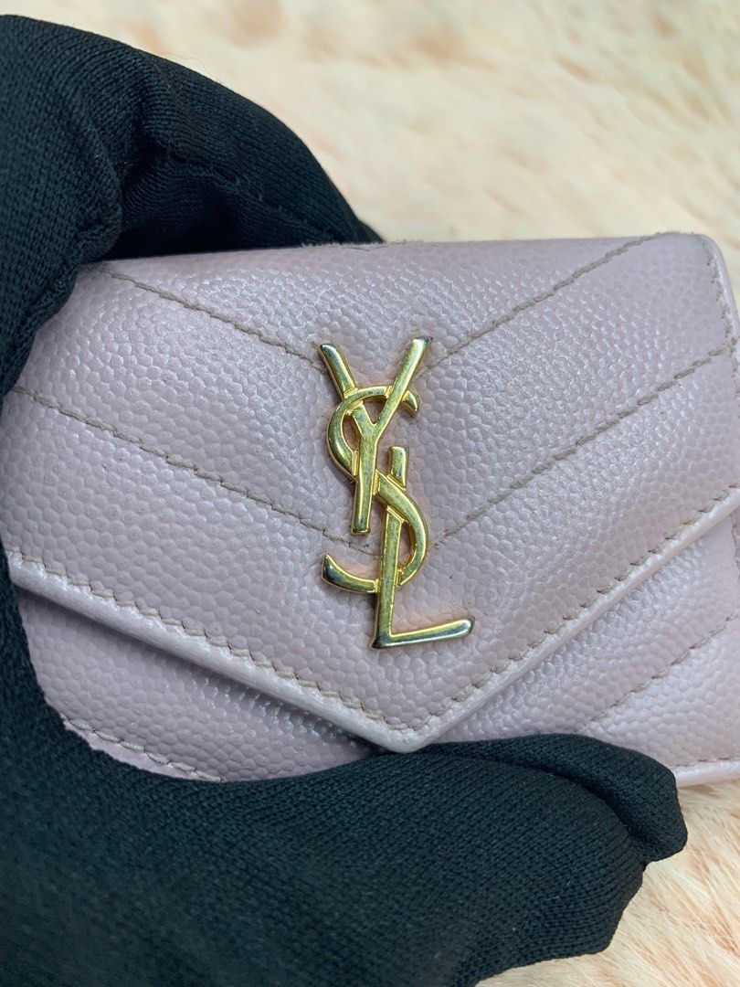 YSL Trifold Wallet, Luxury, Bags & Wallets on Carousell