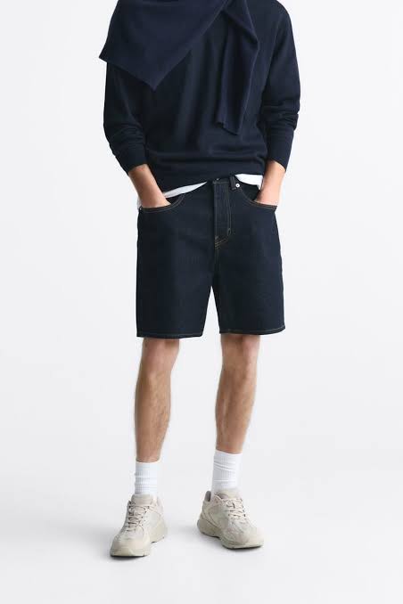 Zara Regular Fit Denim Shorts, Men's Fashion, Bottoms, Shorts on Carousell