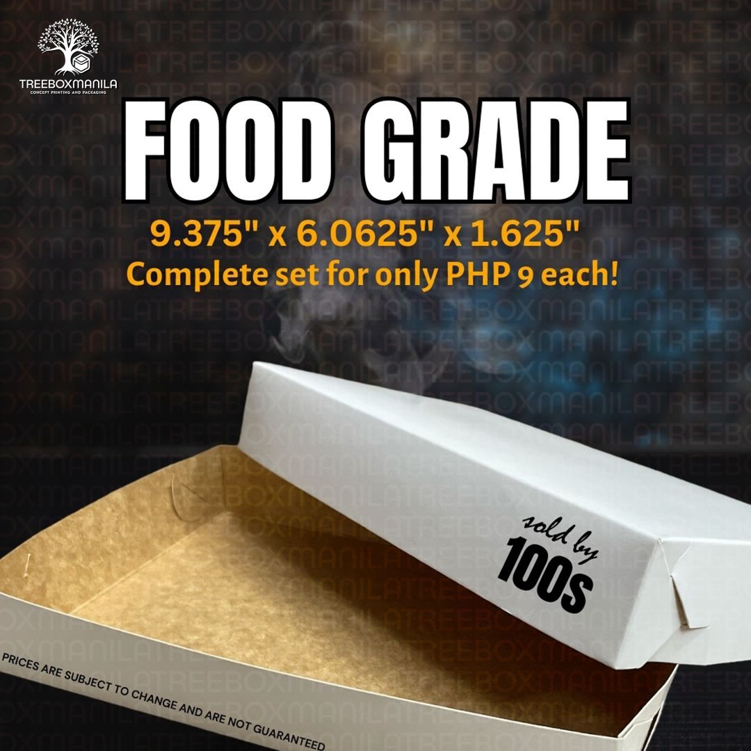 100 pcs. Plain White Food Grade Box Take Out Box, Furniture & Home ...