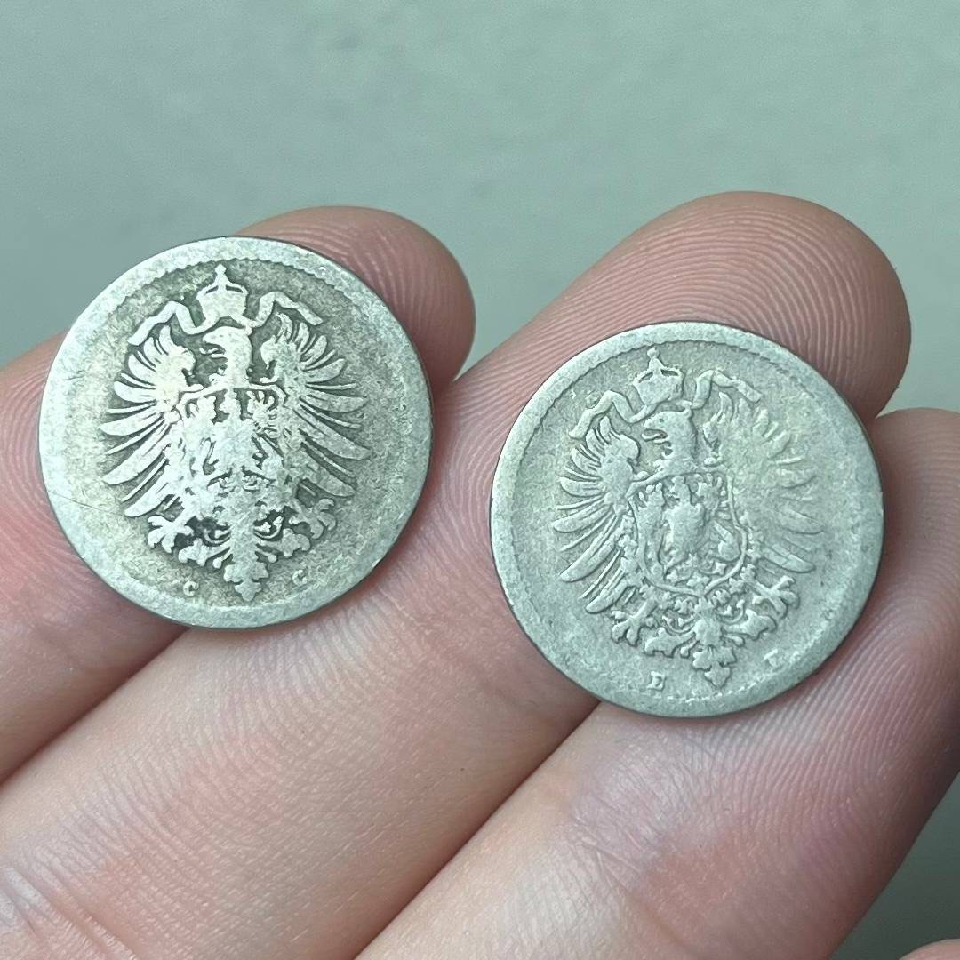 1876 Deutsche Reich 5 pfennig, Hobbies & Toys, Memorabilia ...