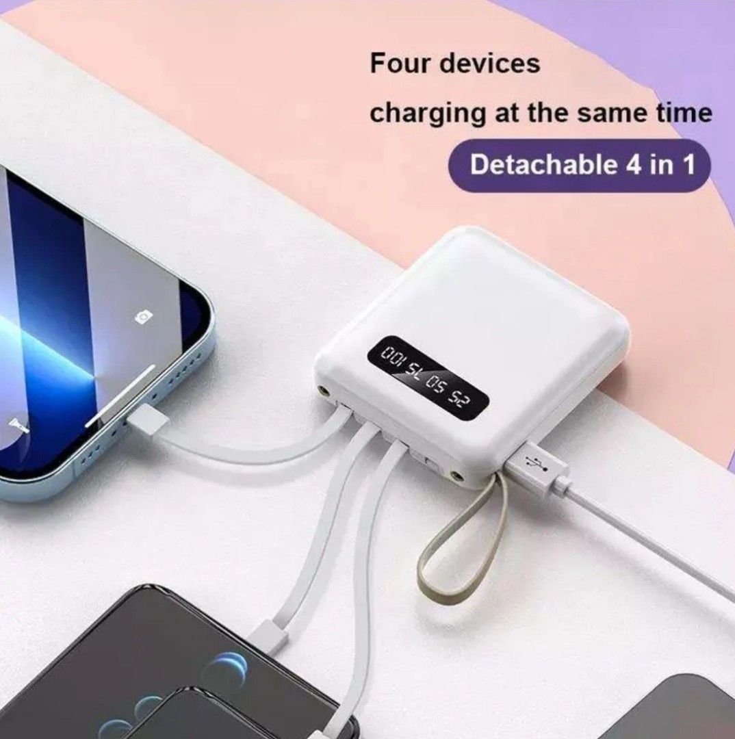 20000mAh Flight Friendly Powerbank Inbuilt Cable power bank fast ...