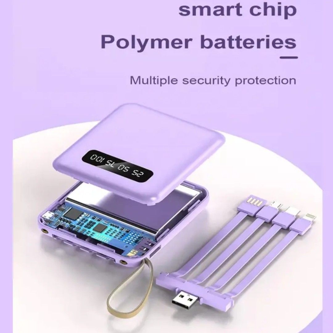 20000mAh Flight Friendly Powerbank Inbuilt Cable power bank fast ...