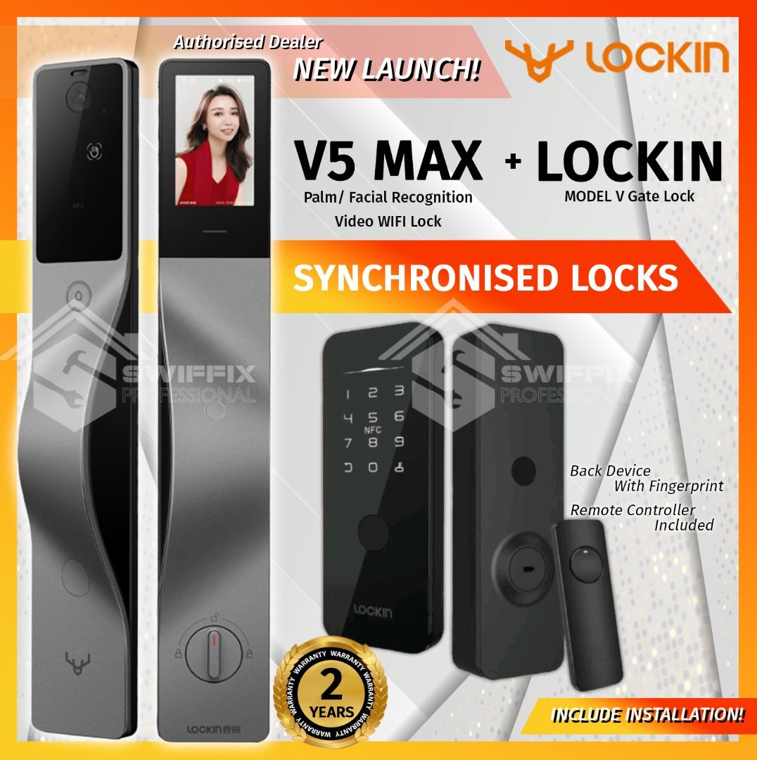 2023 LOCKIN SYNCHRONISED V5 MAX + MODEL V BUNDLE, Furniture & Home Living, Security & Locks ...