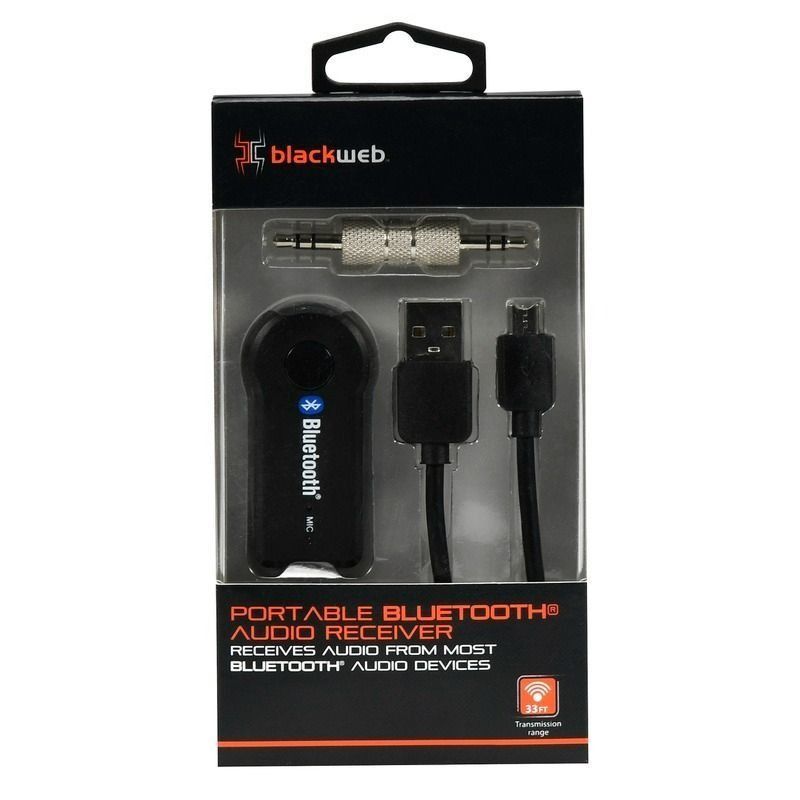 [237A] Blackweb BWA18AV003 Portable Bluetooth Audio Receiver With Aux ...