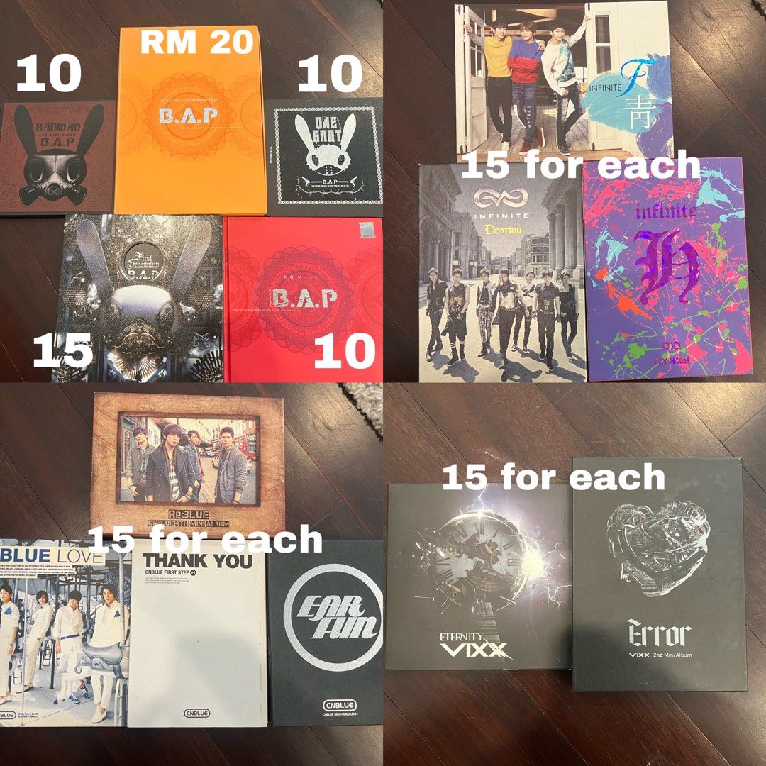 2ND/3RD GEN KPOP BOYGROUP ALBUM SALE, Hobbies & Toys, Collectibles ...