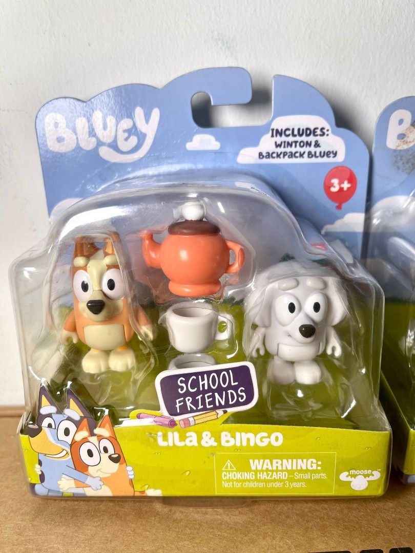 [2set] Bluey school friends Winton & Bluey , the Terriers ... 2.5 inch ...