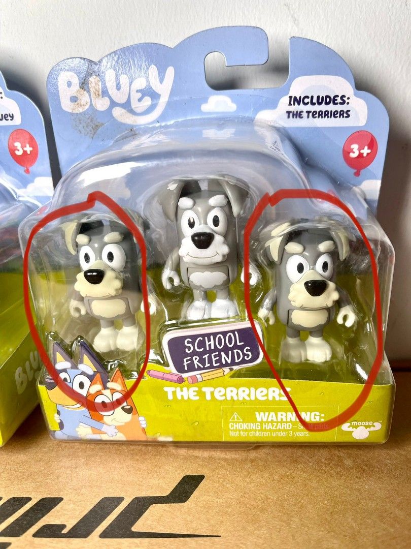[2set] Bluey school friends Winton & Bluey , the Terriers ... 2.5 inch ...