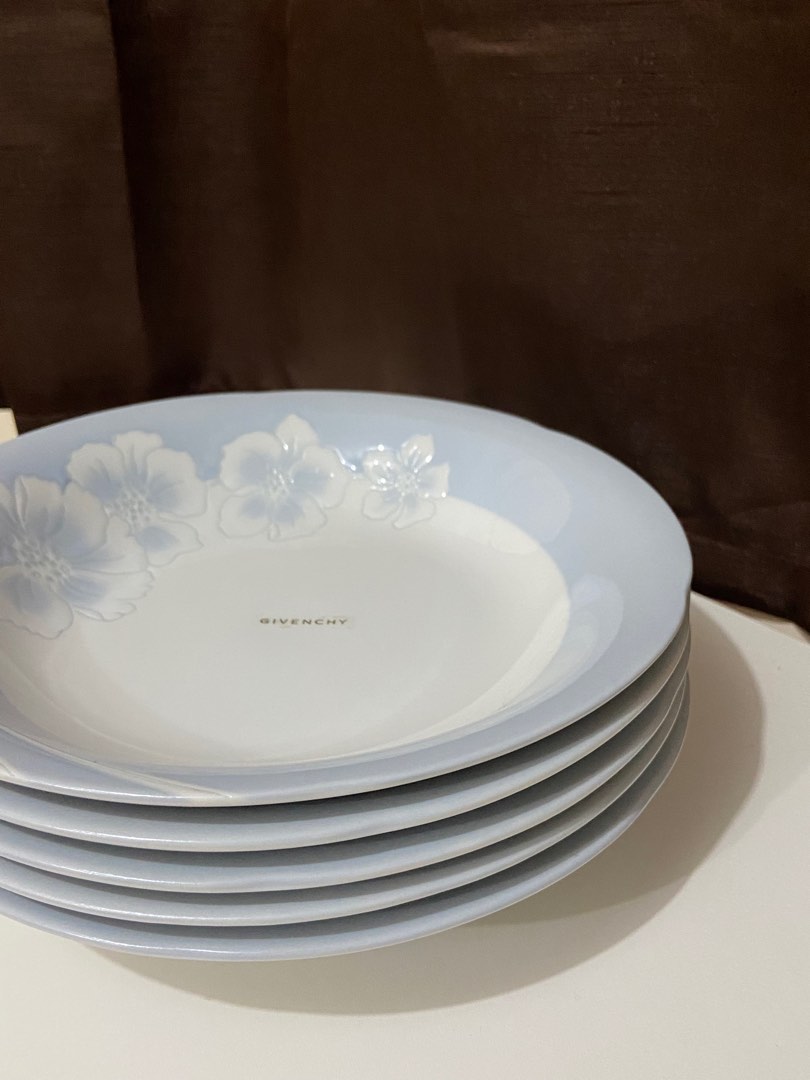 5 pcs Original yamaka Givenchy floral dinner pates set from Japan ...