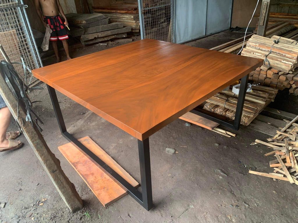 5ftx5ft Acacia Dining Table, Furniture & Home Living, Furniture, Tables ...