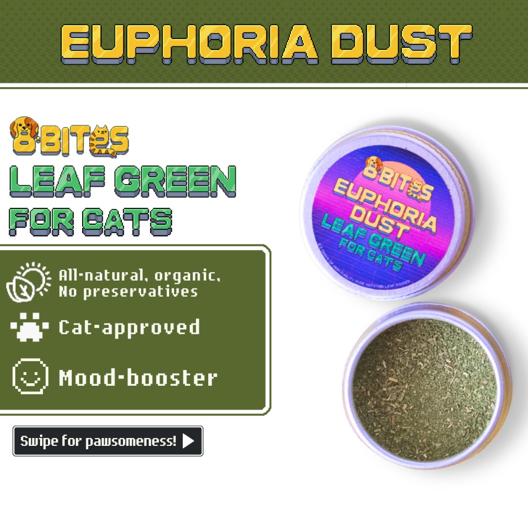 8BitesPH Euphoria Dust Leaf Green All Natural Organic Matatabi Powder ...