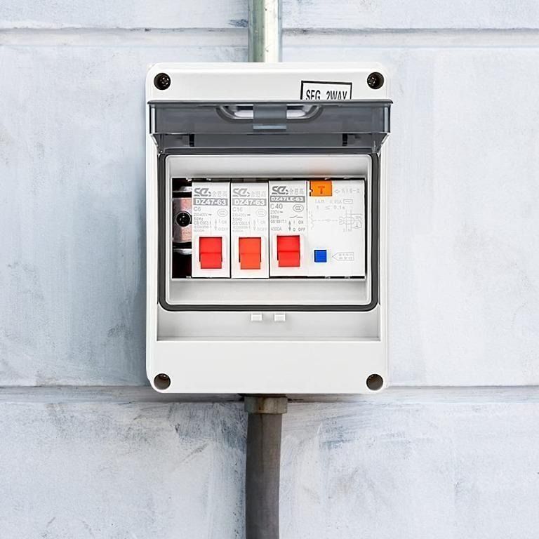 (95) 2 Way Consumer Unit Circuit Breaker Panel Mini Leakage Circuit ...