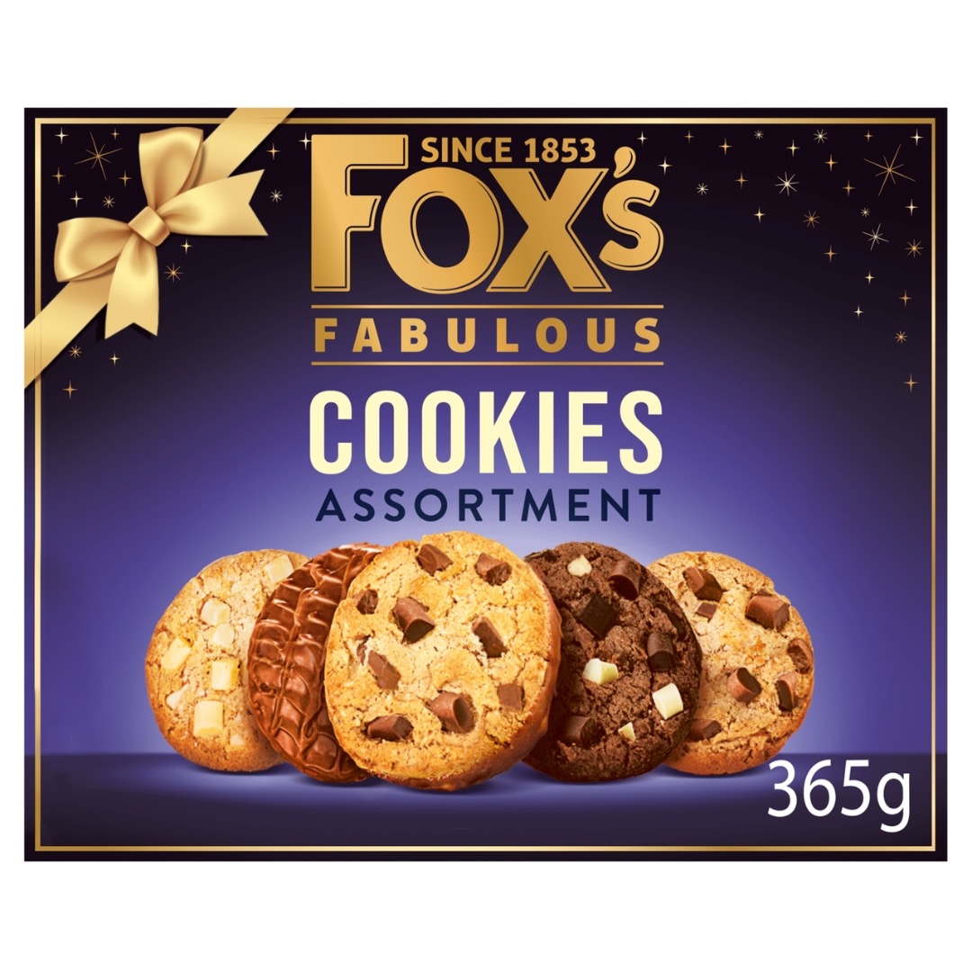 英國代購 Fox's Fabulous Cookies Assortment 365g 雜錦朱古力曲奇餅乾 禮盒裝 學校 辦公室 小食 零食 ...