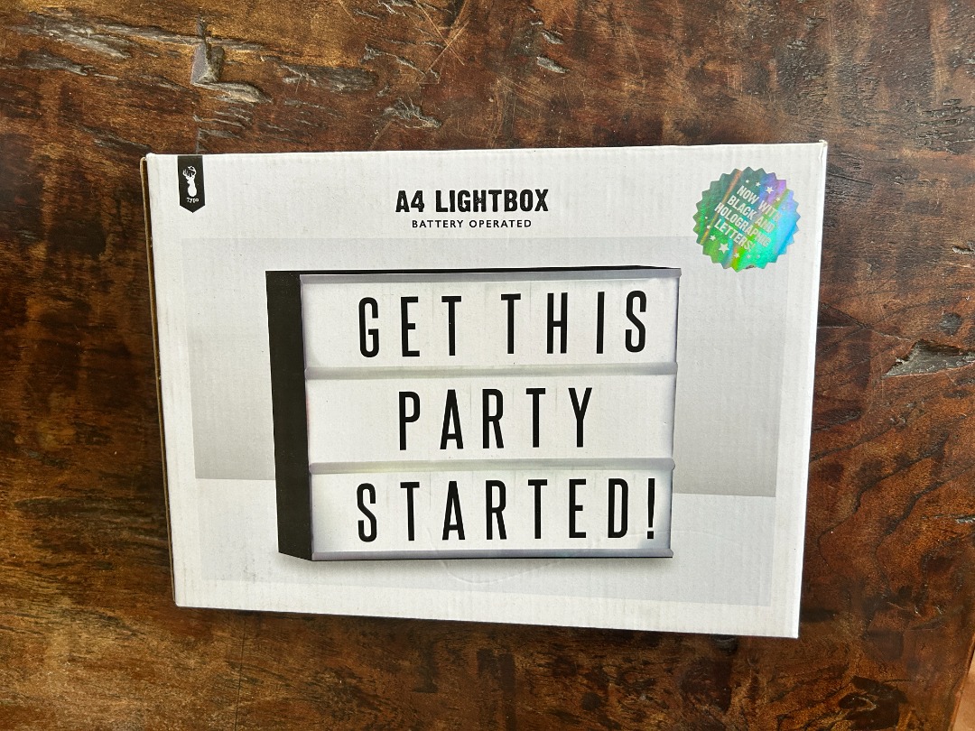 A4 Lightbox - Message Board Sign, Hobbies & Toys, Stationery & Craft ...