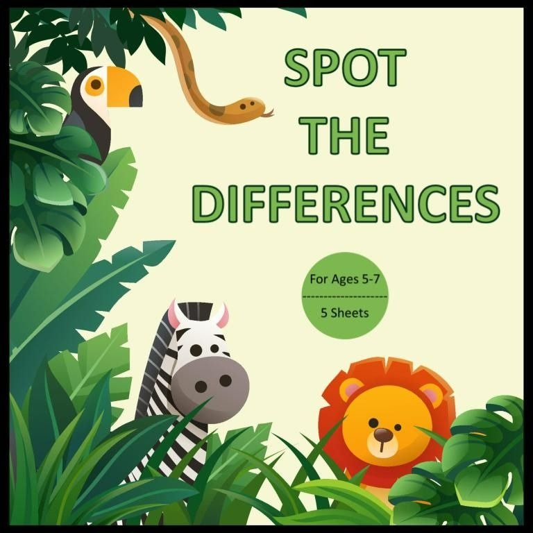 Spot the differences - Zoo Edition, Hobbies & Toys, Books & Magazines ...