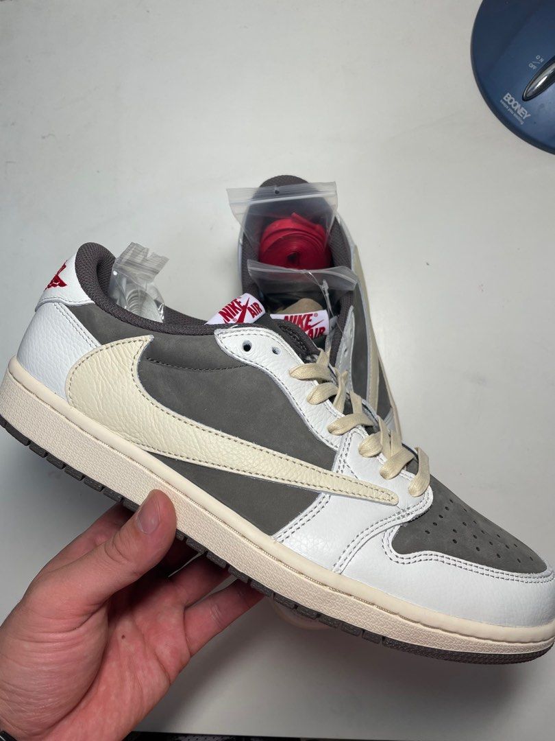 Air jordan 1 travis reverse mocha low, Men's Fashion, Footwear ...
