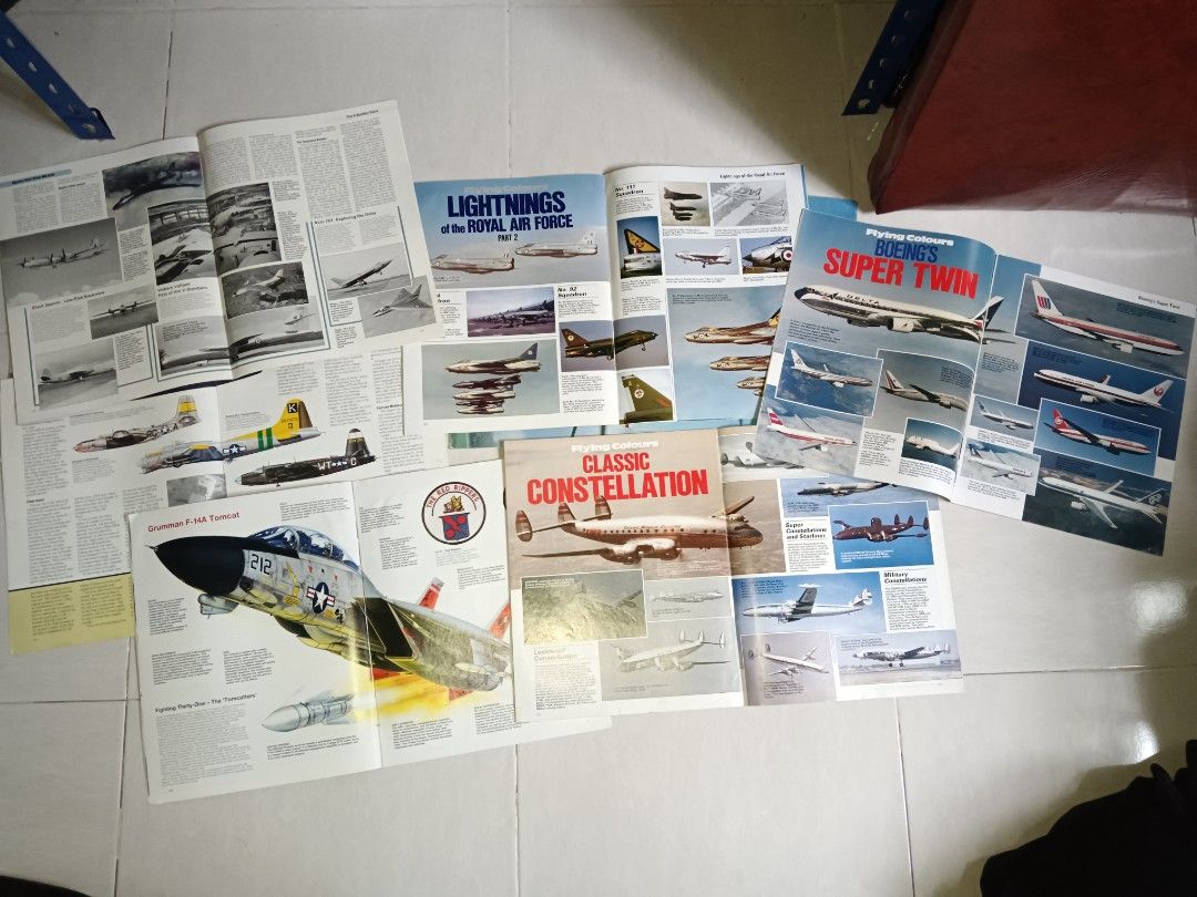 Aircraft Magazines vintage book Buku lama 10pcs aerospace aeroplane ...
