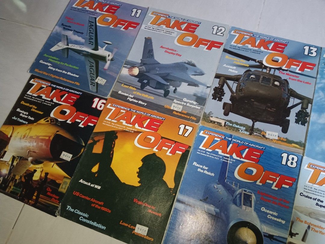 Aircraft Magazines vintage book Buku lama 10pcs aerospace aeroplane ...