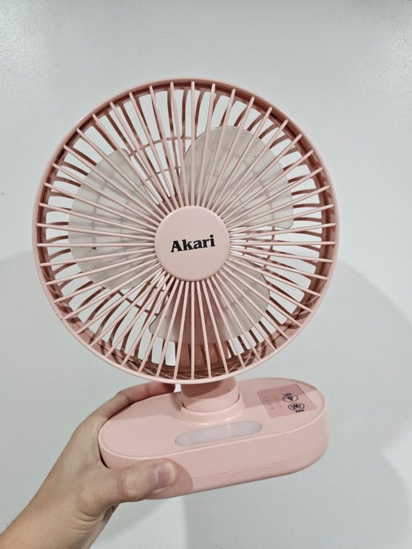 Akari Portable Fan with light, Furniture & Home Living, Lighting & Fans ...