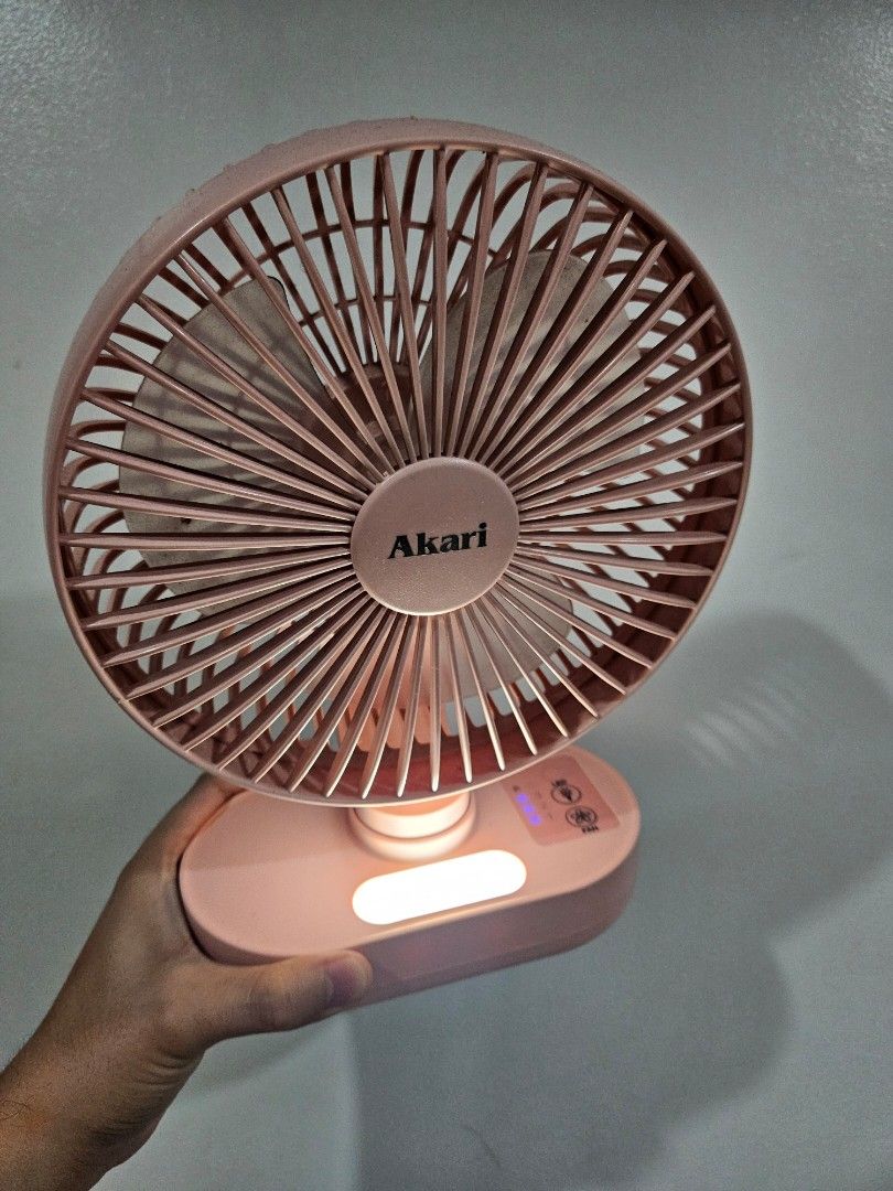Akari Portable Fan with light, Furniture & Home Living, Lighting & Fans ...