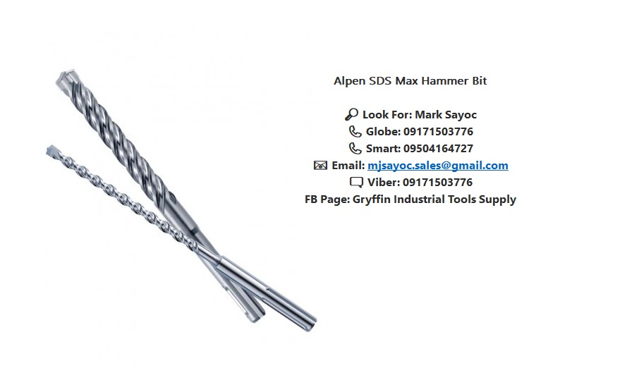 Alpen SDS Max Hammer Bit, Commercial & Industrial, Industrial Equipment ...