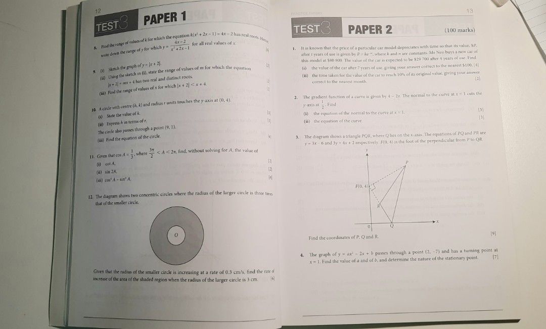 Amath practice papers (additional mathematics) for sec 3/4, Hobbies ...