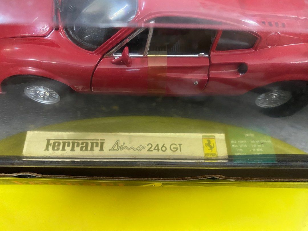 Anson Ferrari Dino 246 GT 1969 - Red (1:18 scale), Hobbies & Toys, Toys ...