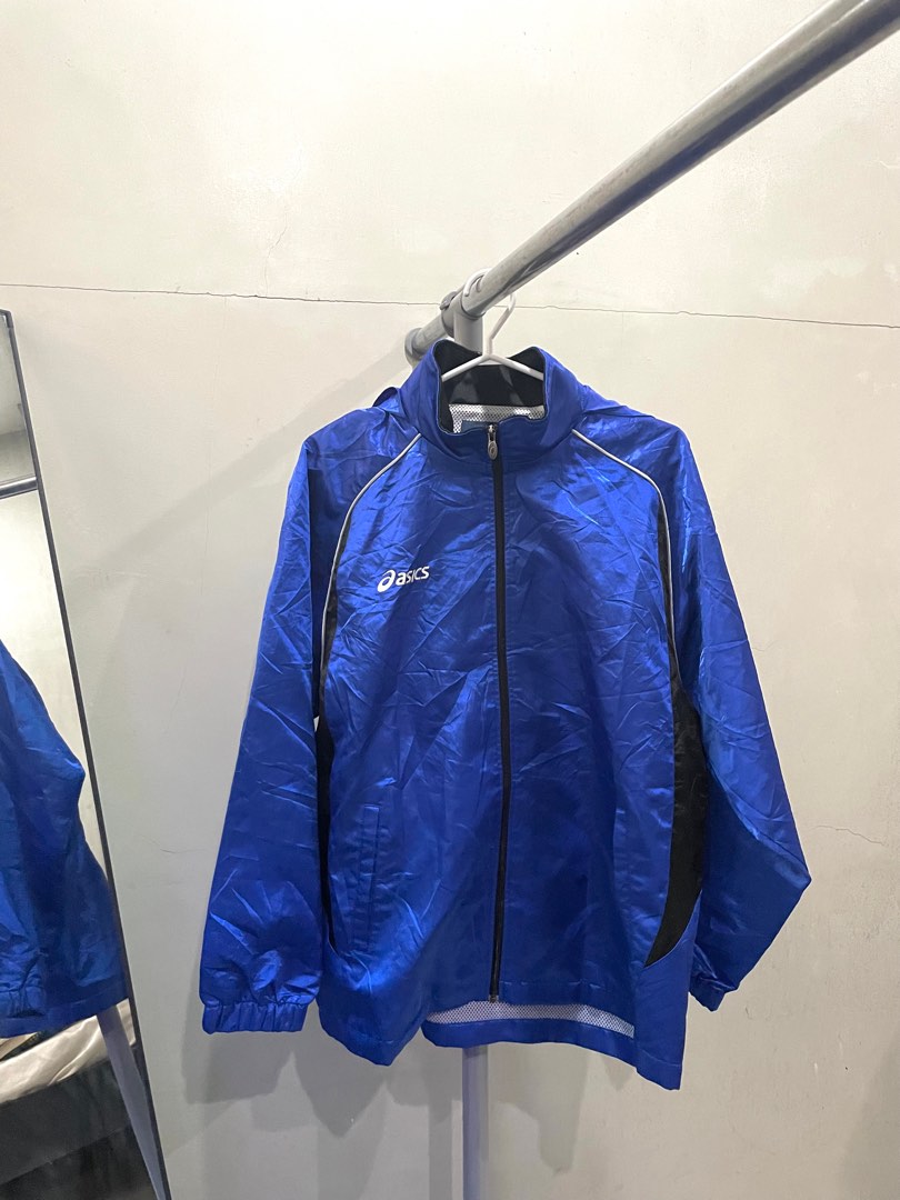 Asics Royal Blue (L-XL), Men's Fashion, Tops & Sets, Hoodies on Carousell