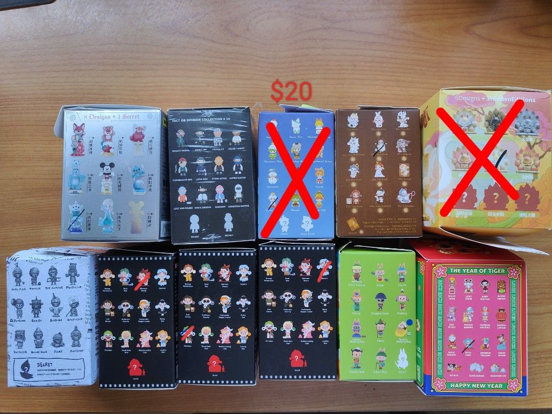 Assorted Popmart Blind Box, Hobbies & Toys, Toys & Games on Carousell