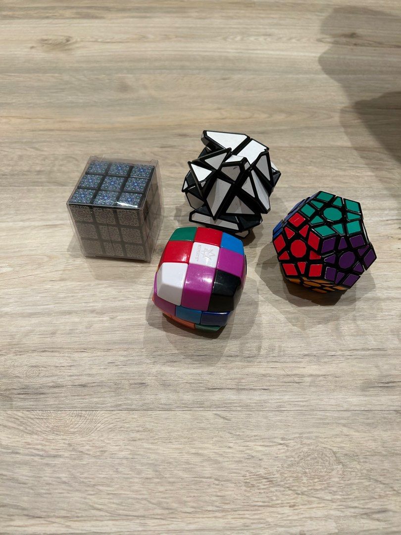 assorted rubiks cube cubes, megaminx, 9 color cube, special rubiks cube ...