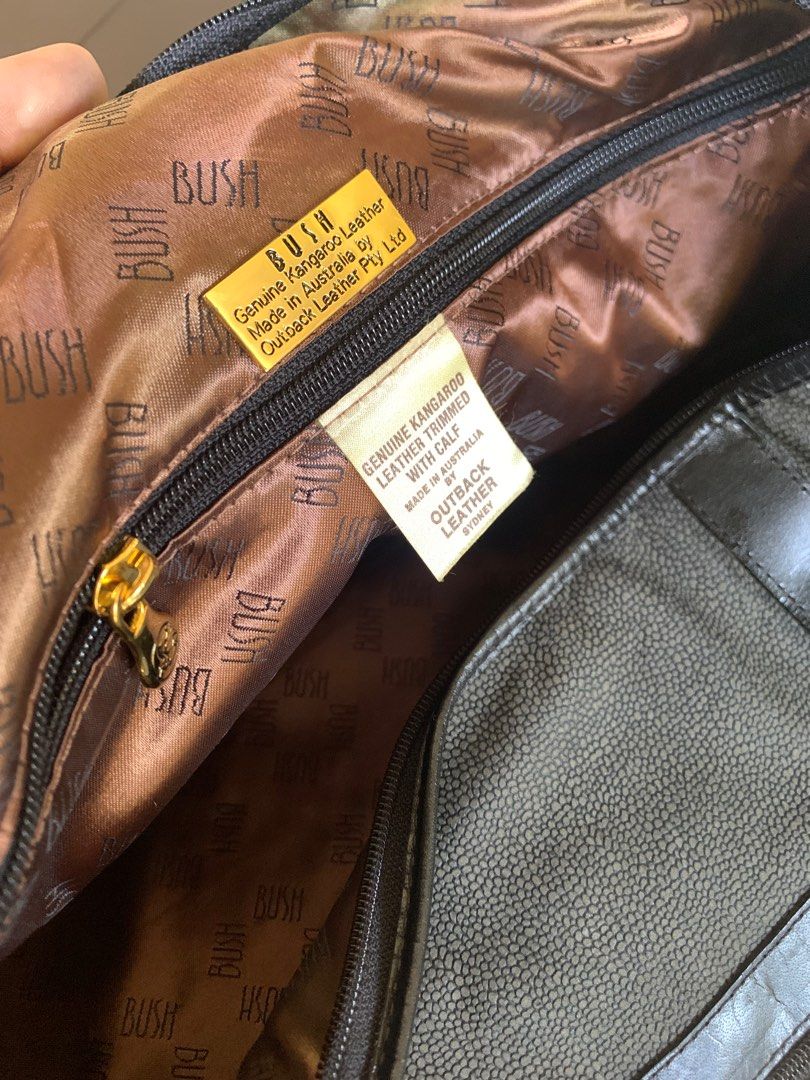 Australian Bush Creation Genuine Kangaroo Leather L: 19" H:10" W:9.5 ...