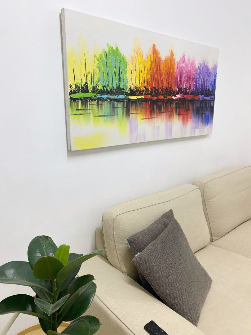 BIG HALL FRAME PAINTING CANVAS, Furniture & Home Living, Home Decor ...