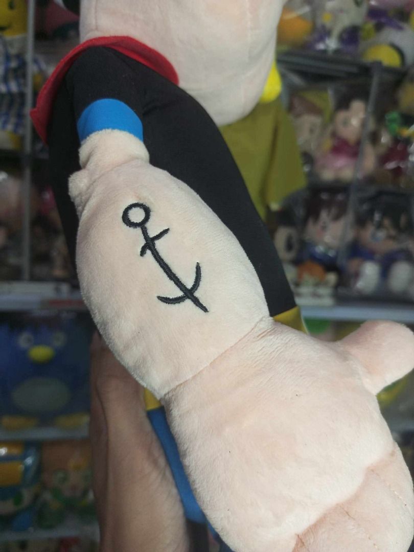 Big 24-Inch Popeye The Sailor Man Retro Cartoon Plush Toy, Hobbies ...