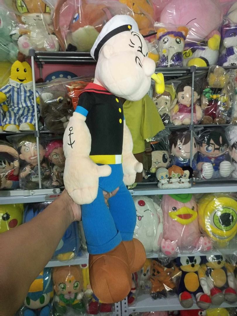 Big 24-Inch Popeye The Sailor Man Retro Cartoon Plush Toy, Hobbies ...