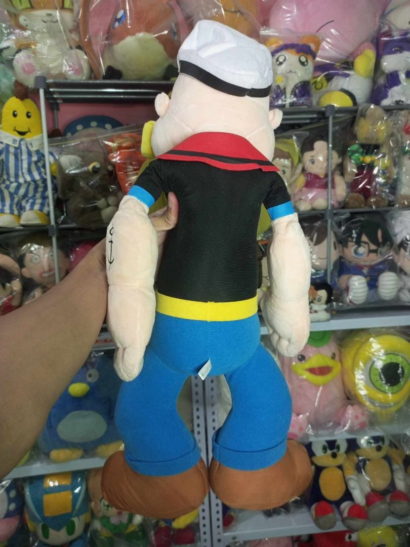 Big 24-Inch Popeye The Sailor Man Retro Cartoon Plush Toy, Hobbies ...