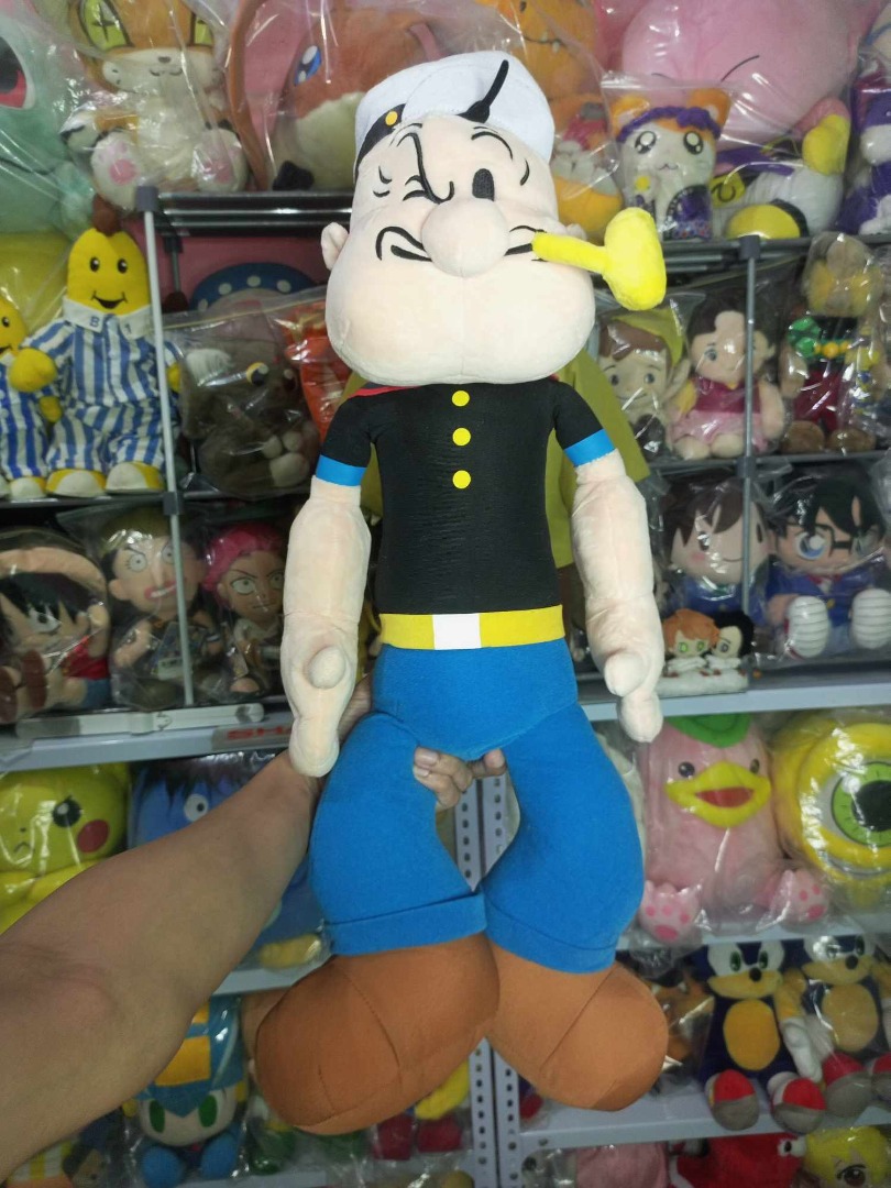 Big 24-Inch Popeye The Sailor Man Retro Cartoon Plush Toy, Hobbies ...