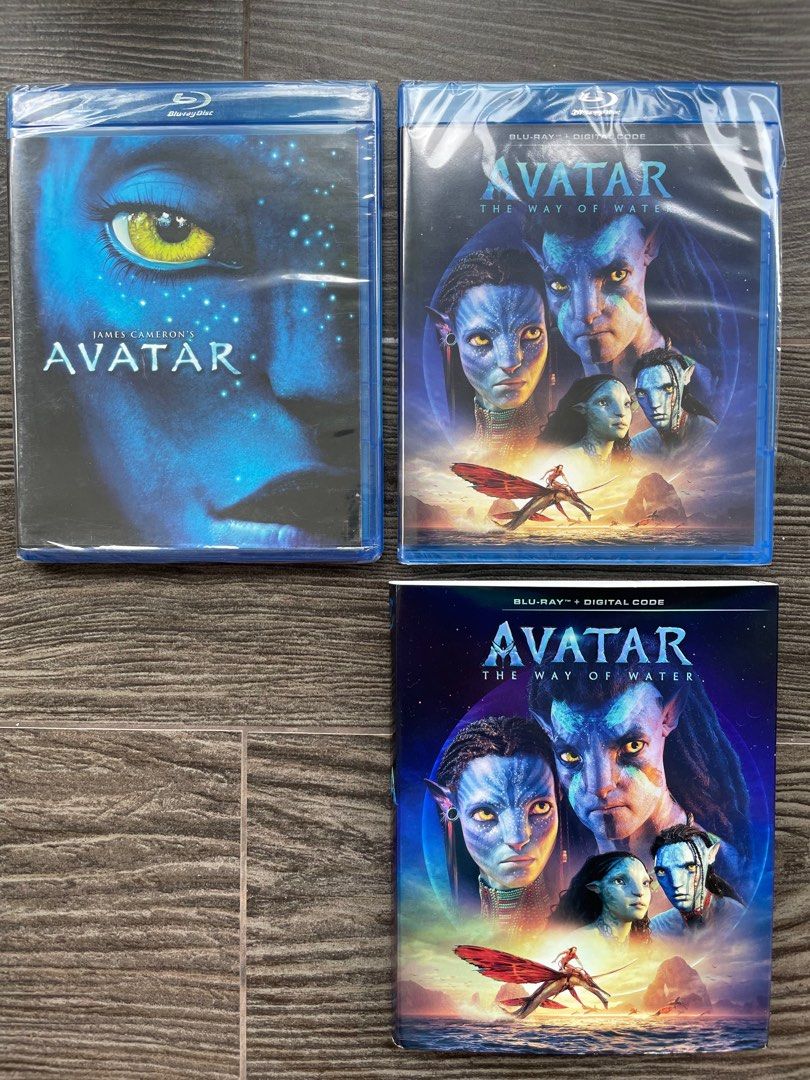 Blu-Ray : Avatar & Avatar - The Way of Water (2 movies set) - Brand New ...