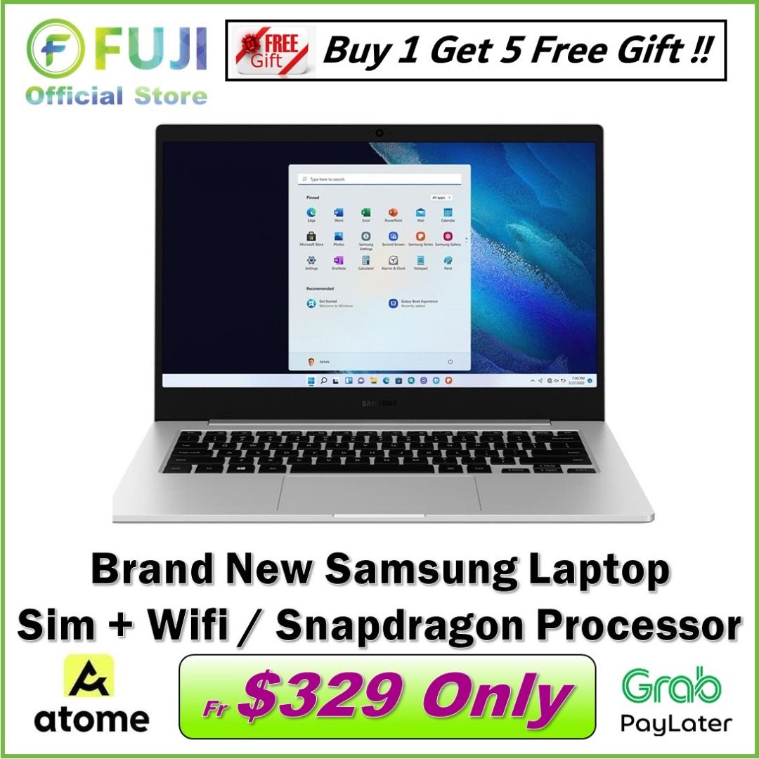 Brand New Samsung 14 Inch Laptop - Snapdragon Processor - 128GB SSD ...