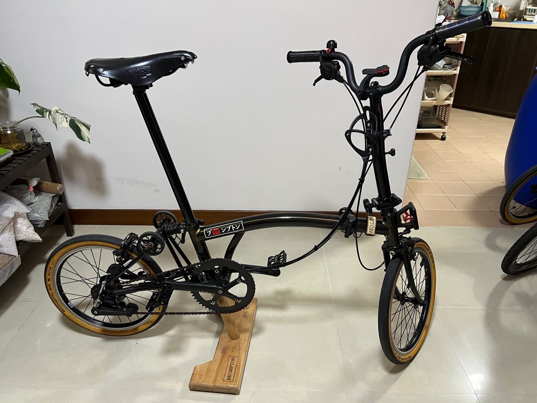 Brompton C Line Raw lacquer Black edition 6 speed, Sports Equipment ...