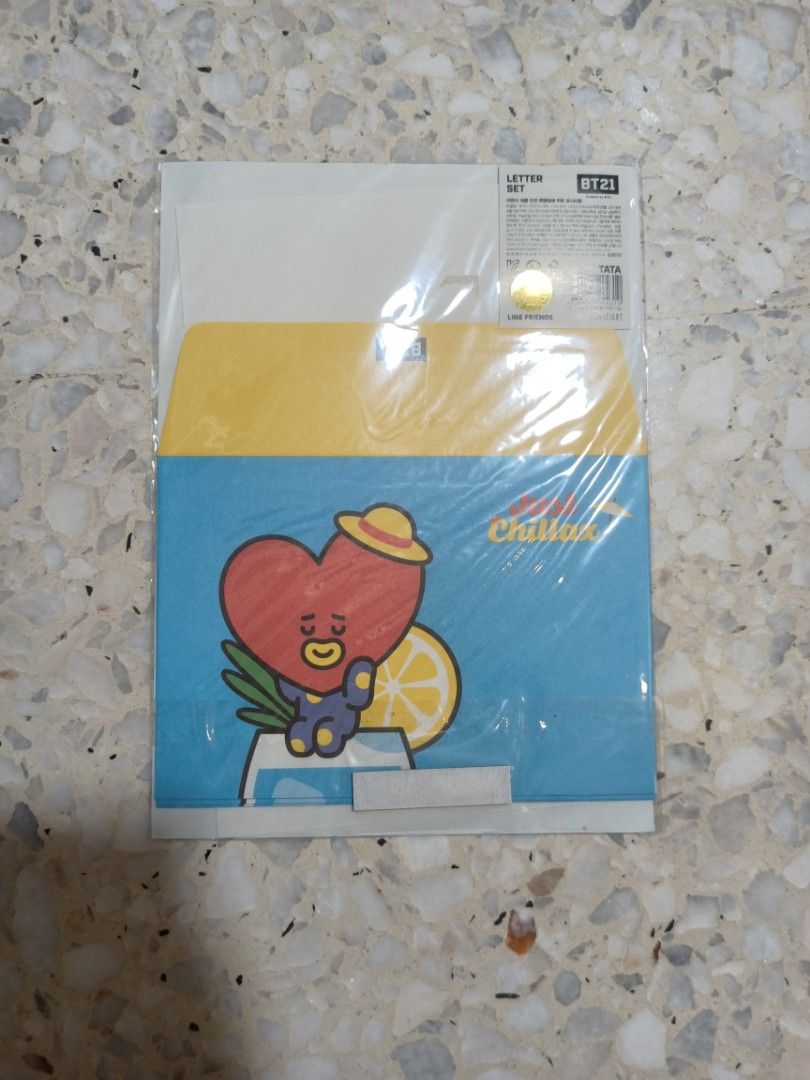BT21 TATA letter set! OFFICIAL!, Hobbies & Toys, Stationery & Craft ...