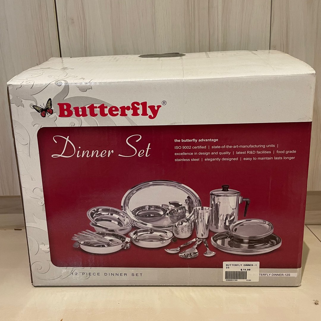 Butterfly 12pcs Dinner set, Furniture & Home Living, Kitchenware ...