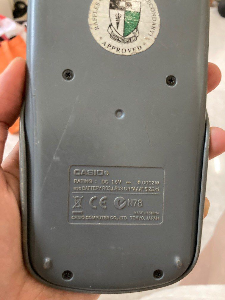 Casio scientific calculator (can easily change battery with AAA battery ...