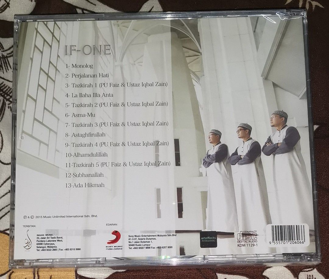 CD IF-ONE - Zikir Buat Hati, Hobbies & Toys, Music & Media, CDs & DVDs ...